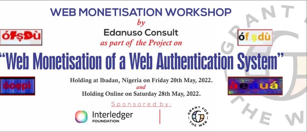 Web Monetisation Of A Web Authetication System Grant Report 2 The