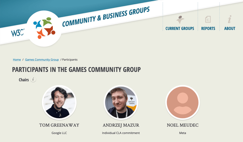 Becoming W3C Games Community Group co-chair - The Interledger Community 🌱