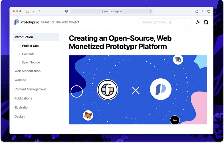 Prototypr Web Monetization Action Plan - The Interledger Community 🌱 Prototypr Web Monetization Action Plan - The Interledger Community 🌱